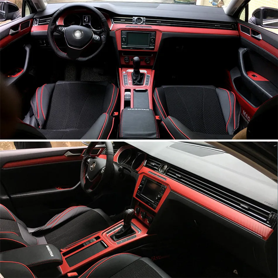 Carbon Fiber Vinyl Self Adhesive Floor Stickers For Volkswagen VW ...
