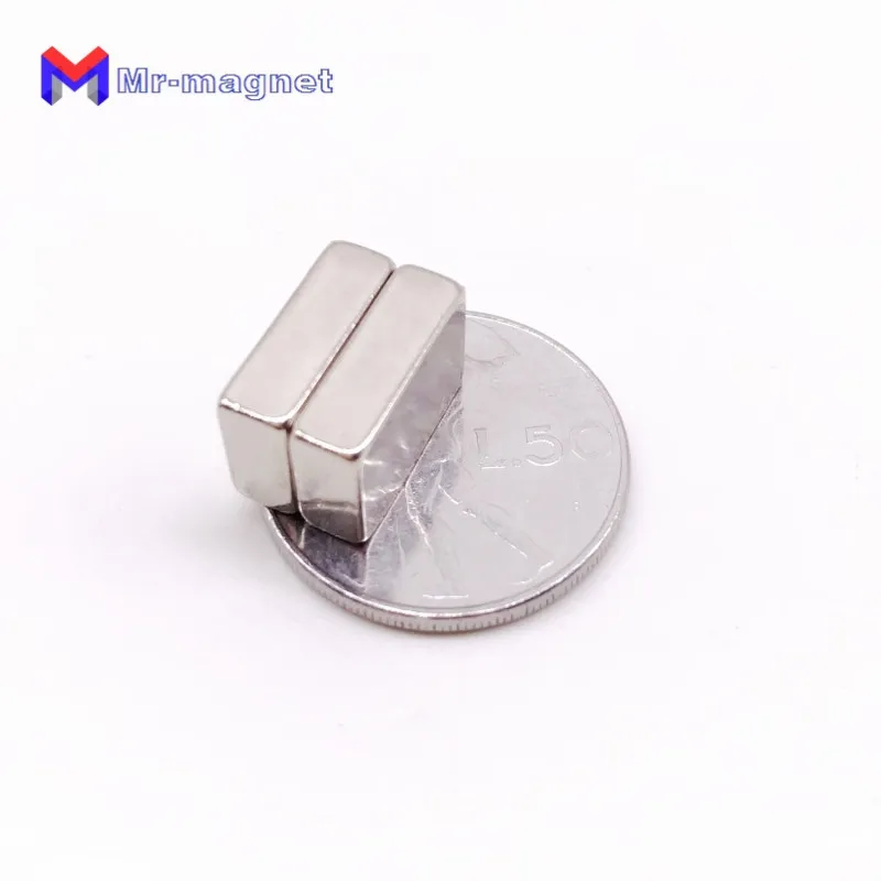 Super Strong Rectangular Magnets - 10-Piece Neodymium Block Magnets ...