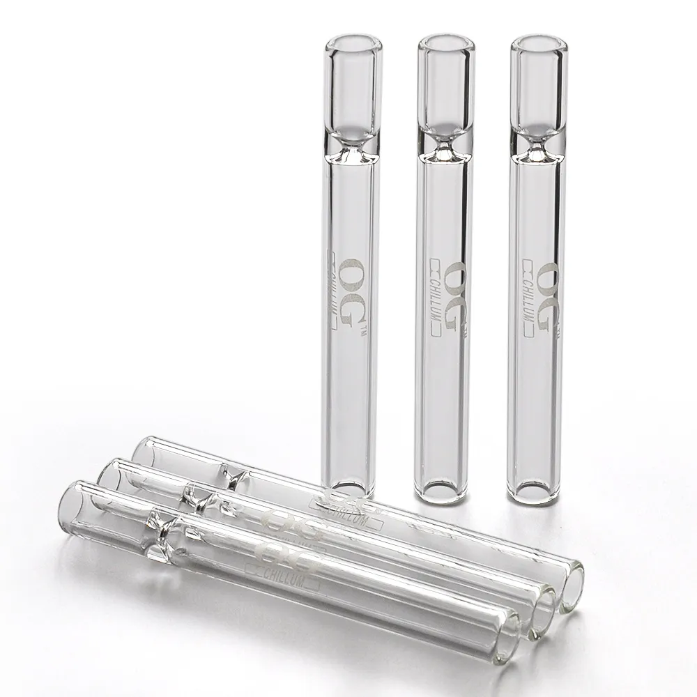 OG Glass Cigarette Bat 4.2inches Glass Pipe One Hitter Bat Cigarette ...