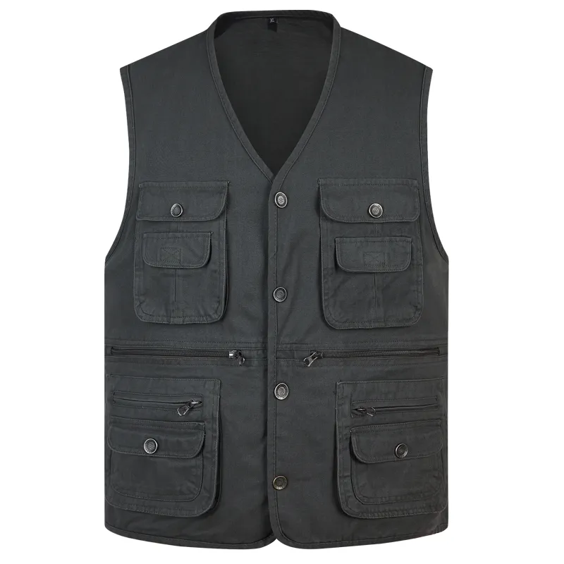 DHgate.com:Cotton Summer Multi-Pocket Travel Vest for Men, Casual ...