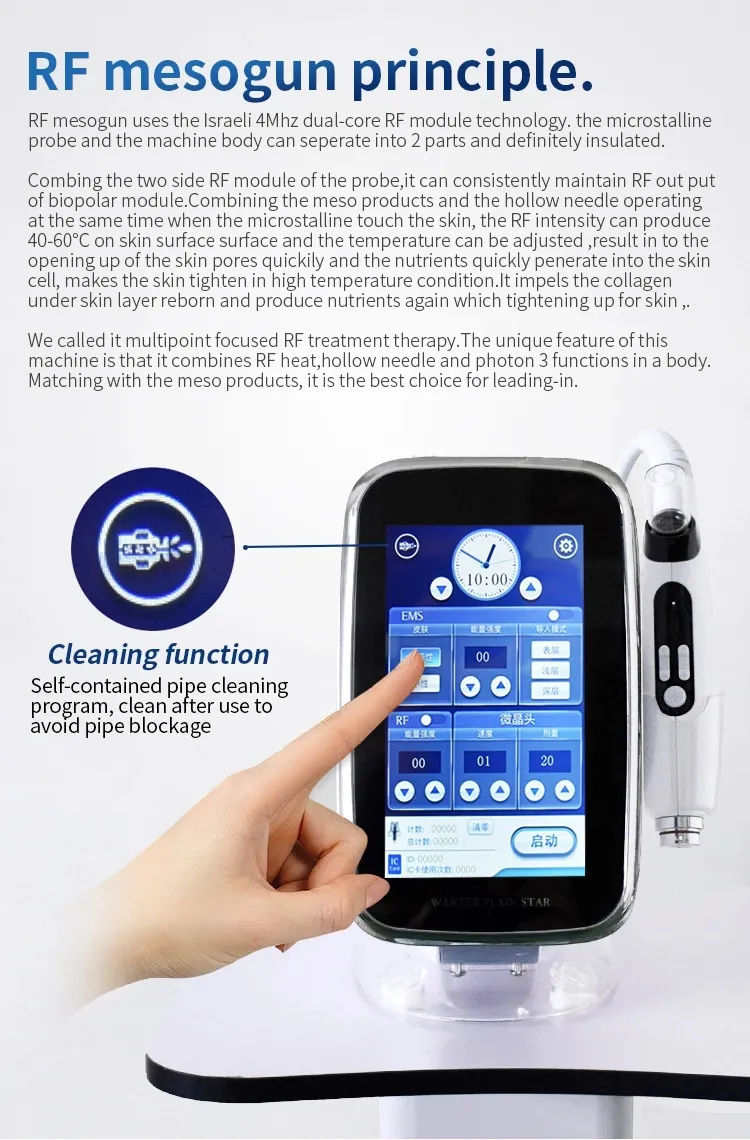 Portable Nano Mesogun Vacuum RF&EMS Mesotherapy Fractional Portable Nano Mesogun Vacuum RF&EMS Mesotherapy Fractional