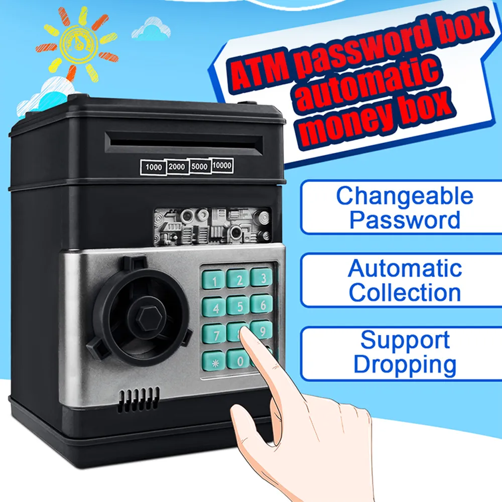 DHgate.com:Electronic Piggy Bank ATM Password Money Box Cash Coins ...