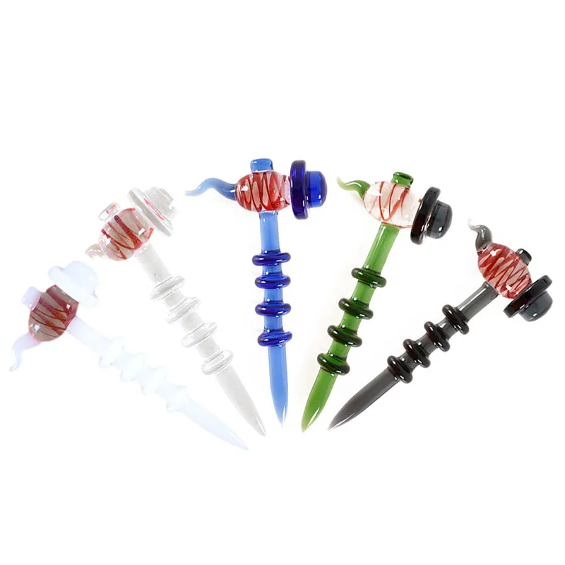 Glass Dabber Tool Weight: 4.6g Wax Dab Bubble Carb Cap Stick Carving ...