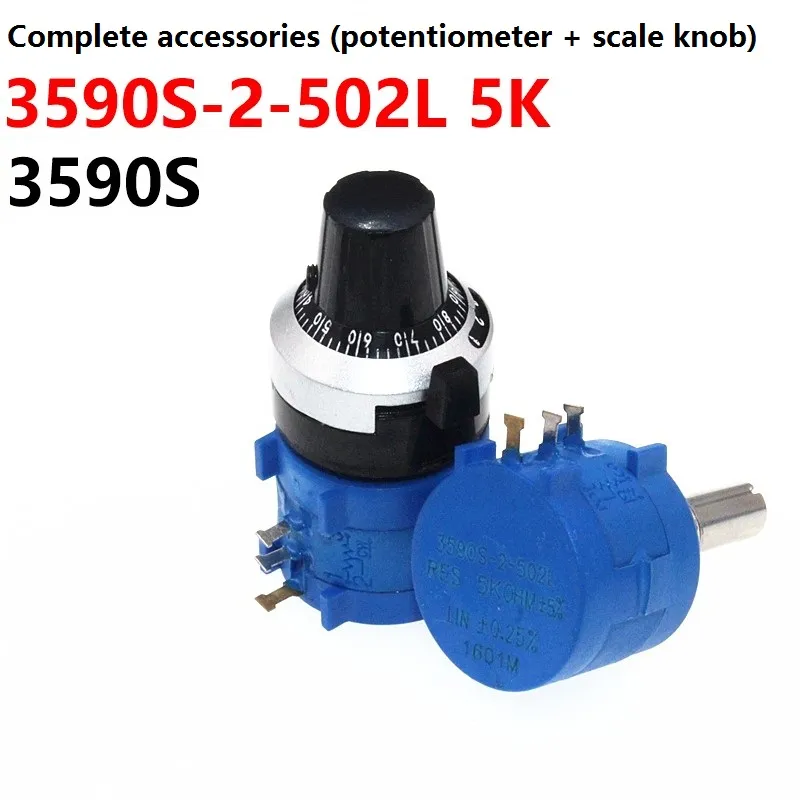 Multi-Turn Potentiometer 3590S 3590 5K 502 Precision Adjustable ...