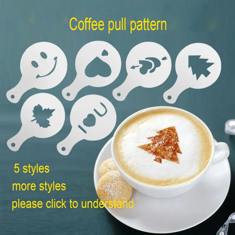 Coffee Stencils 60 Styles: Creative Plastic Latte Art... From Homelab ...