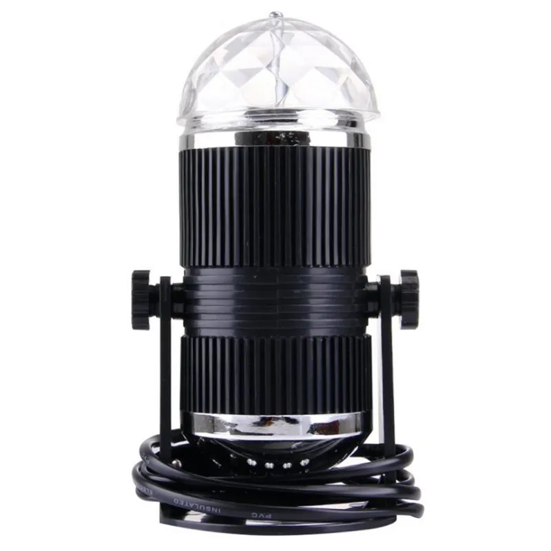 3w EU/US Plug Sound Activated RGB LED Crystal Stage Light Magic Ball Disco DJ Laser Lighting For ...