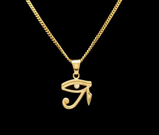 Egyptian Eye Pendant Necklace Gold Plated 316L Stainless Steel Unisex Jewelry From Legou668 10.86 DHgate.Com
