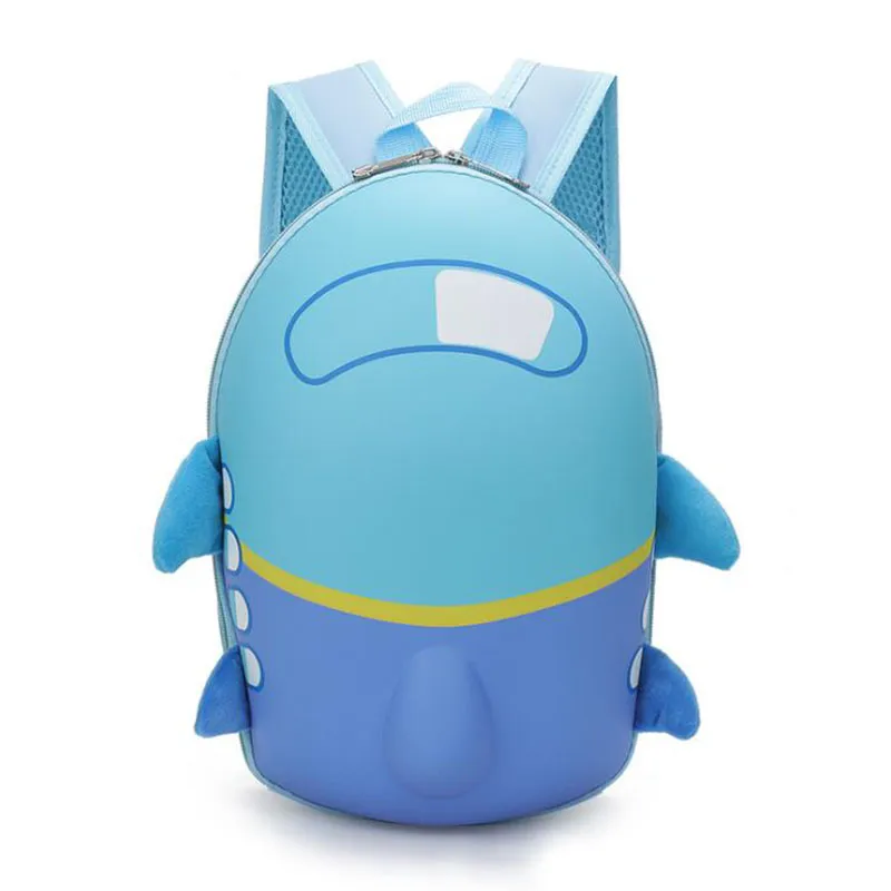 Adorable Cartoon Baby Boy Airplane Typo Backpack Hard Shell Blue Pack ...