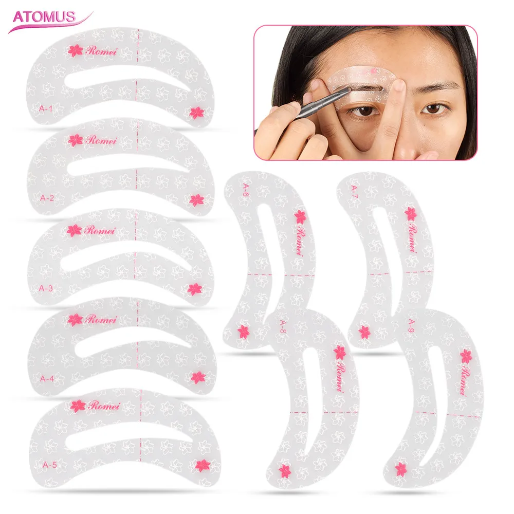 Eyebrow Stencils 24-Piece Eye - Reusable Shaping Templates For Perfect ...
