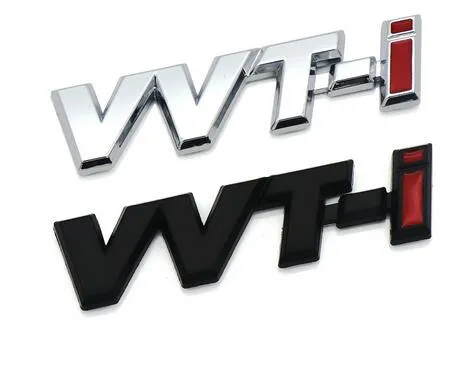 Metal VVT I Logo Chrome Silver Strip Car Fender Modified Sticker For ...