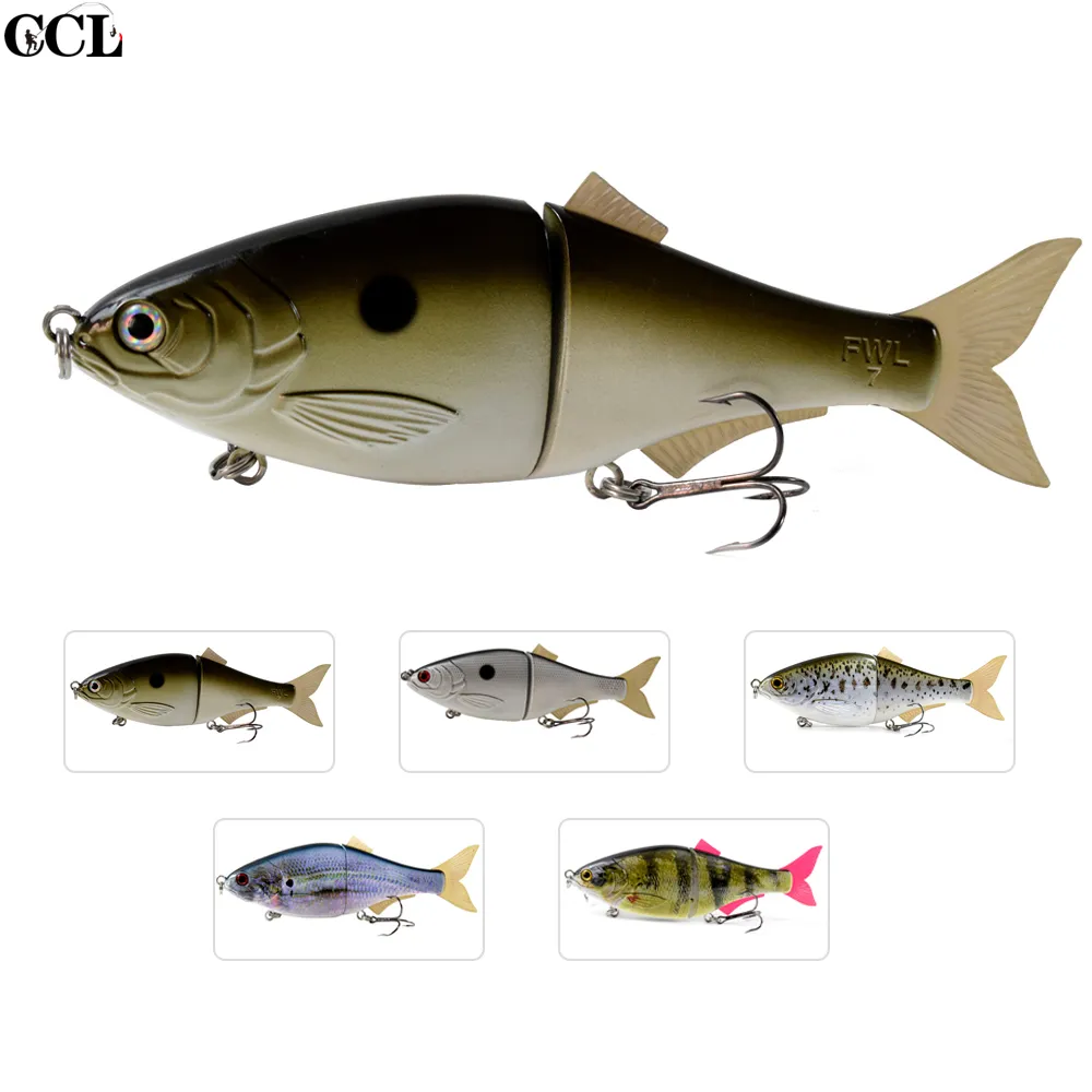 CCL Big Game 9 Inch Shad Jointed Lures Swimbait Fishing Wobblers ...