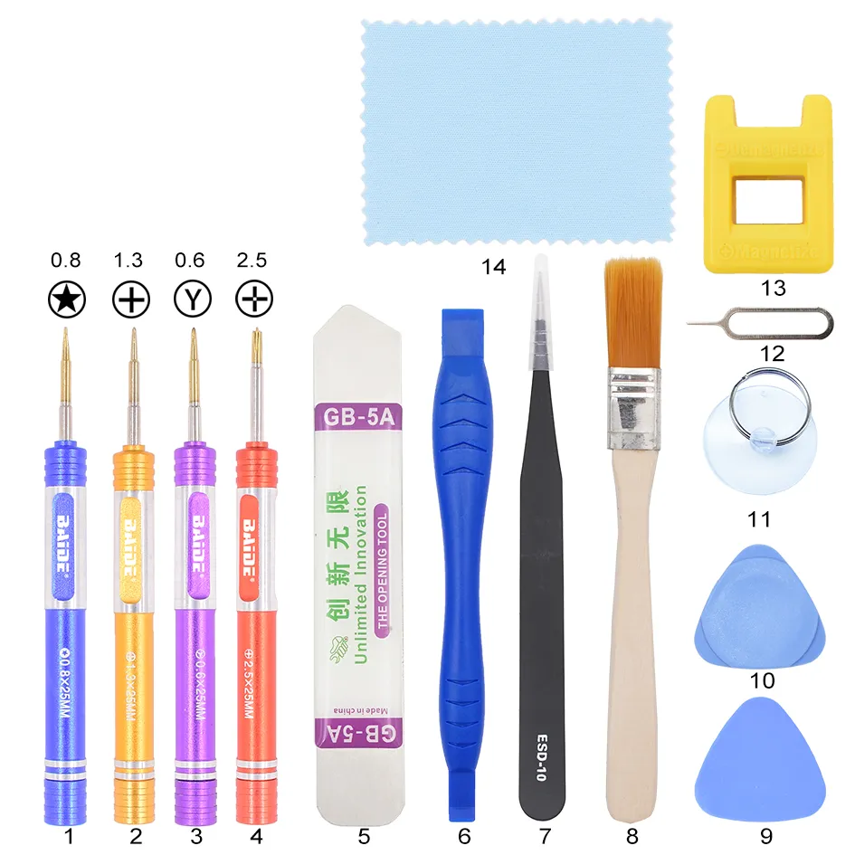 Comprehensive Mobile Phone Repair Tool Kit With Screwdrivers For ...
