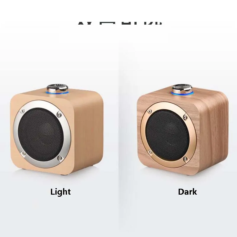 Wooden Bluetooth Wireless Speakers Mini Surround Sound Music Player For ...