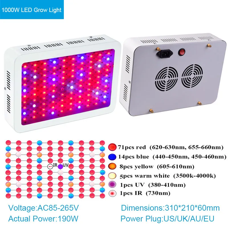 Full Spectrum LED Plant Rechargeable Grow Light With Adjustable Rope ...