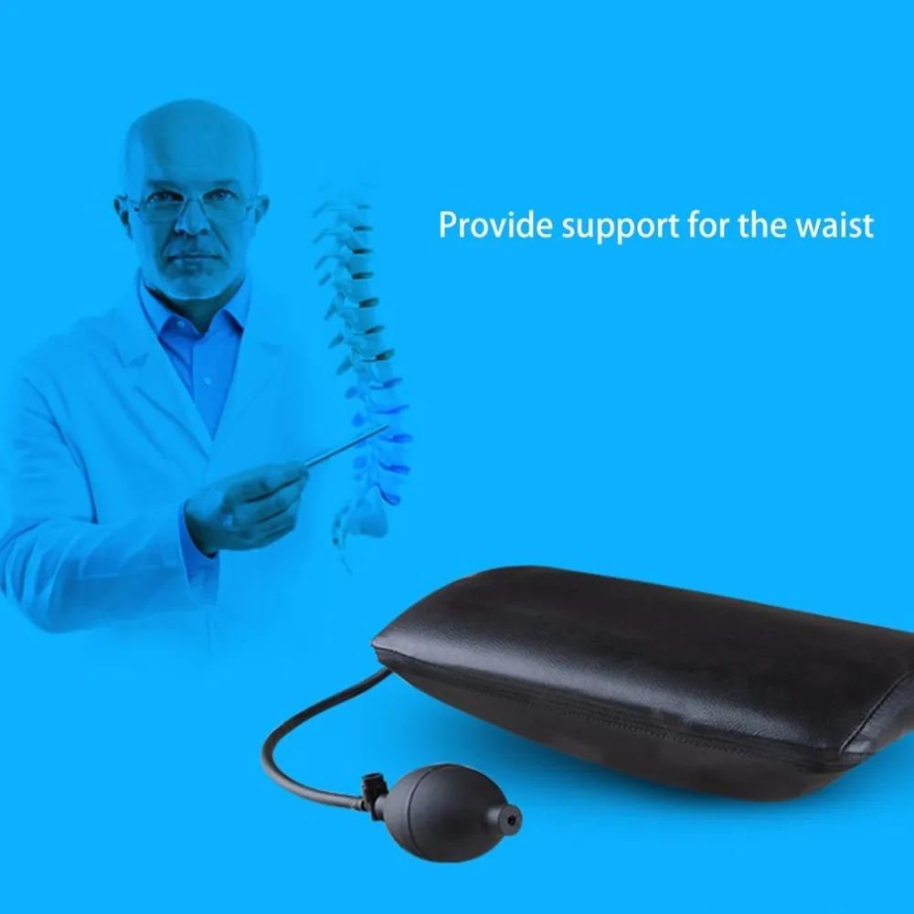 Manual Inflatable Spine Pain Relief Back Massage Cushion Lumbar ...