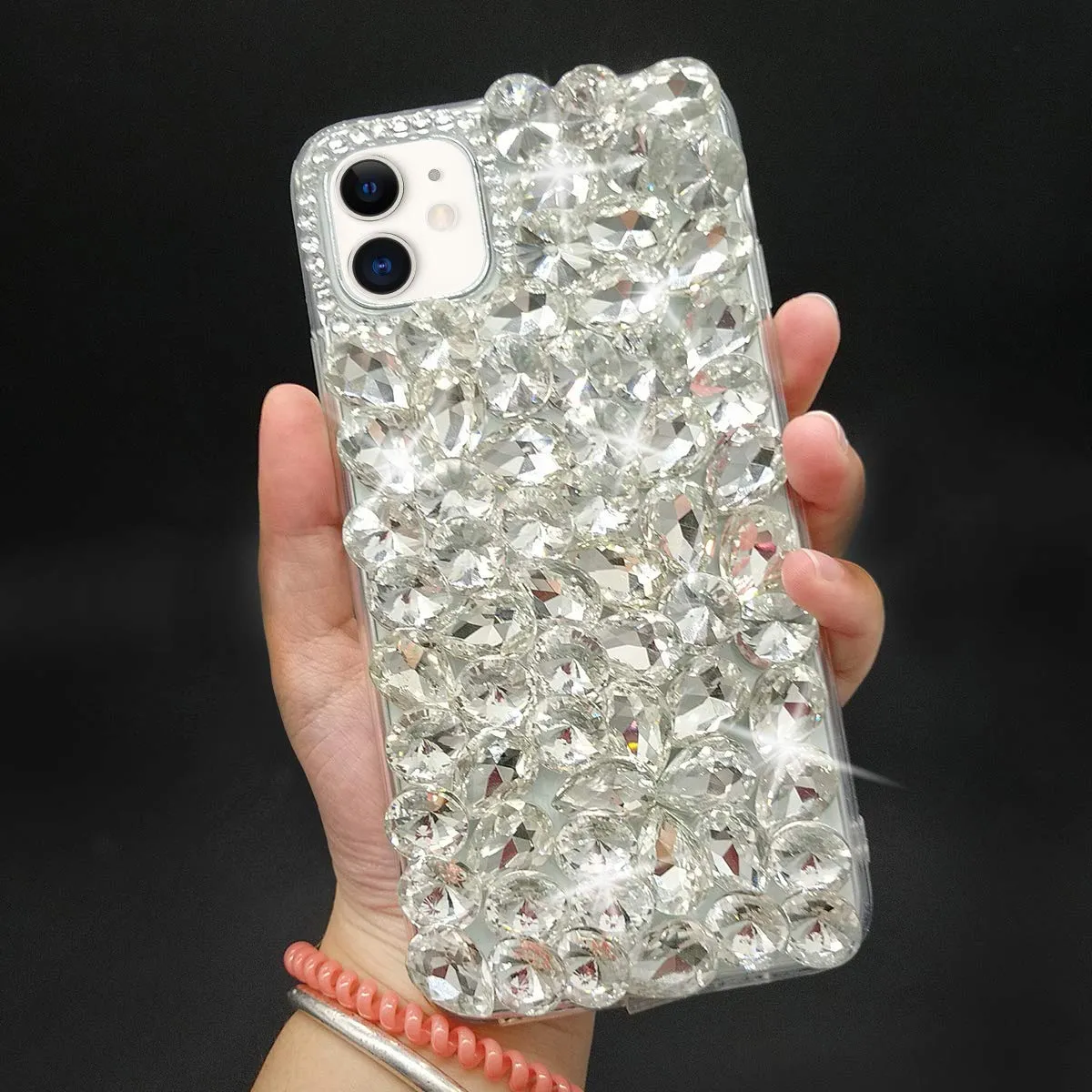 Luxury 3D Glitter Sparkle Rhinestone Cell Phone Case With Shiny Crystal ...