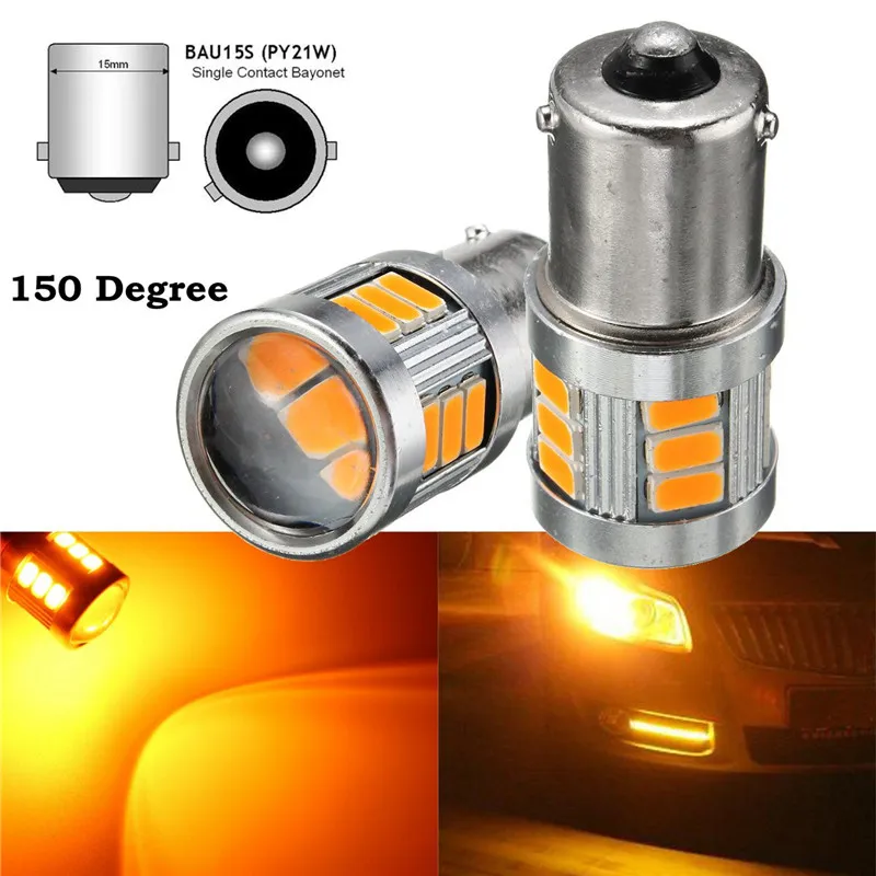 DHgate.com:2x 1156PY 7507 PY21W Amber LED Car Front Turn Signal Light ...