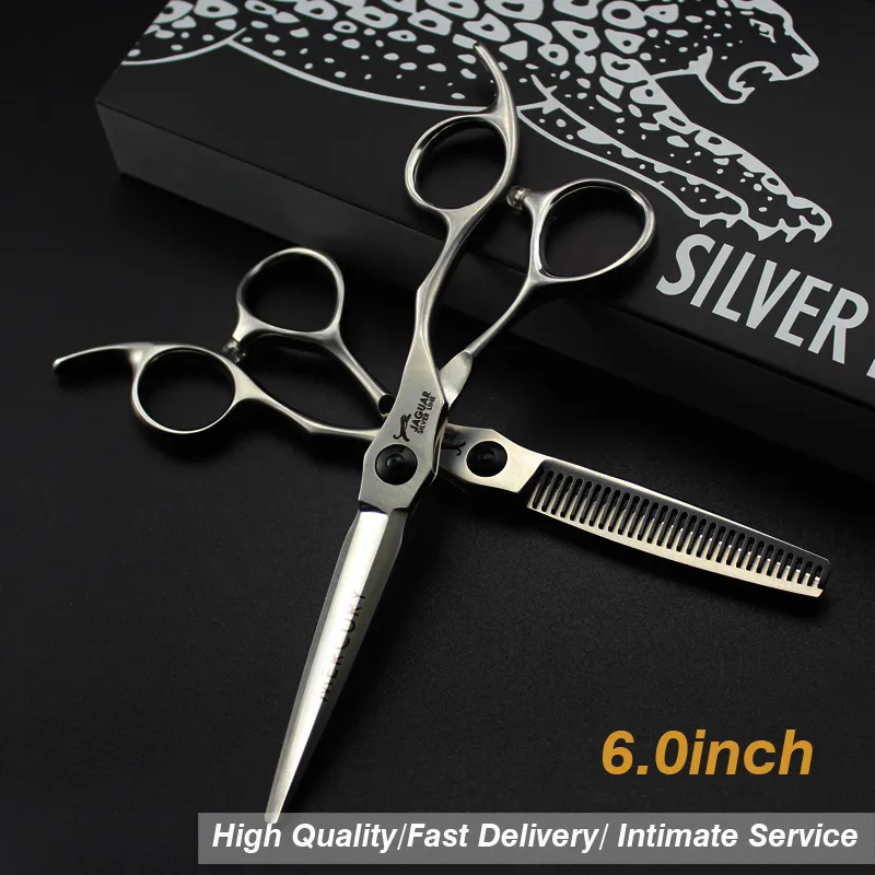 0'' Silver Japanese Hair Scissors: Professional 440C Steel Hairdressing ...