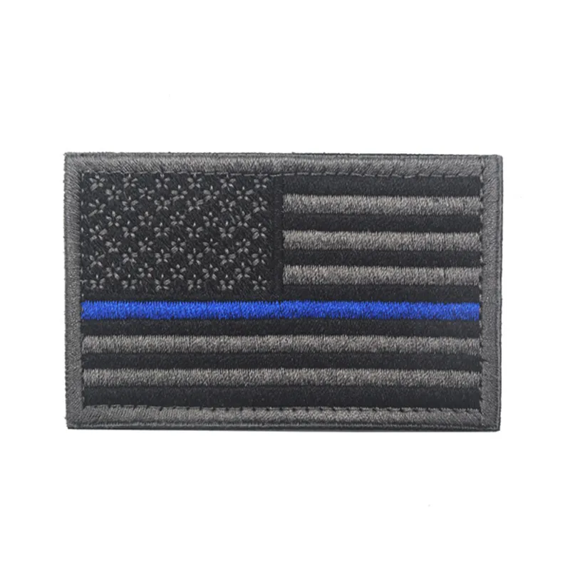 US Flag Tactical Military A Patch Gold Border American Flag On A Patch ...