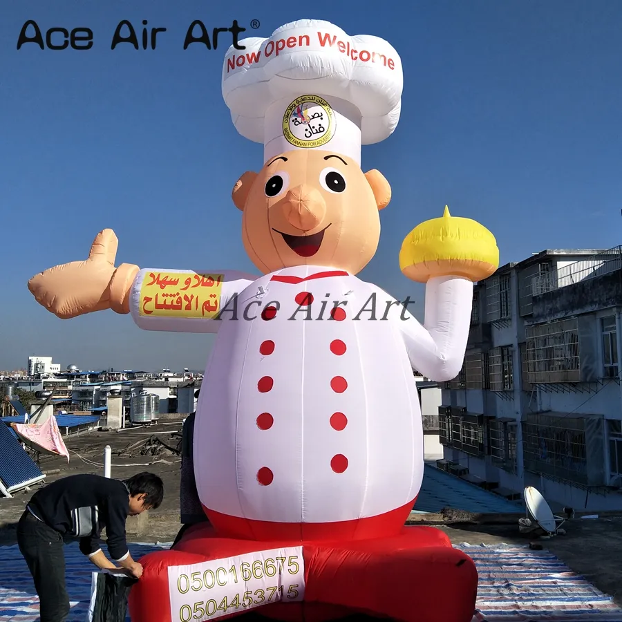 Inflatable Costume: 5m Tall Cartoon Chef Model Giant Advertising ...