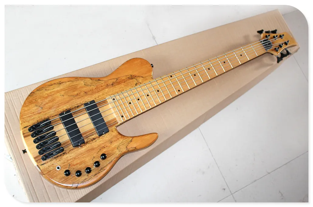 7 String Bass Guitar, Solid Maple Guitar Body, Active Circuit Electric ...