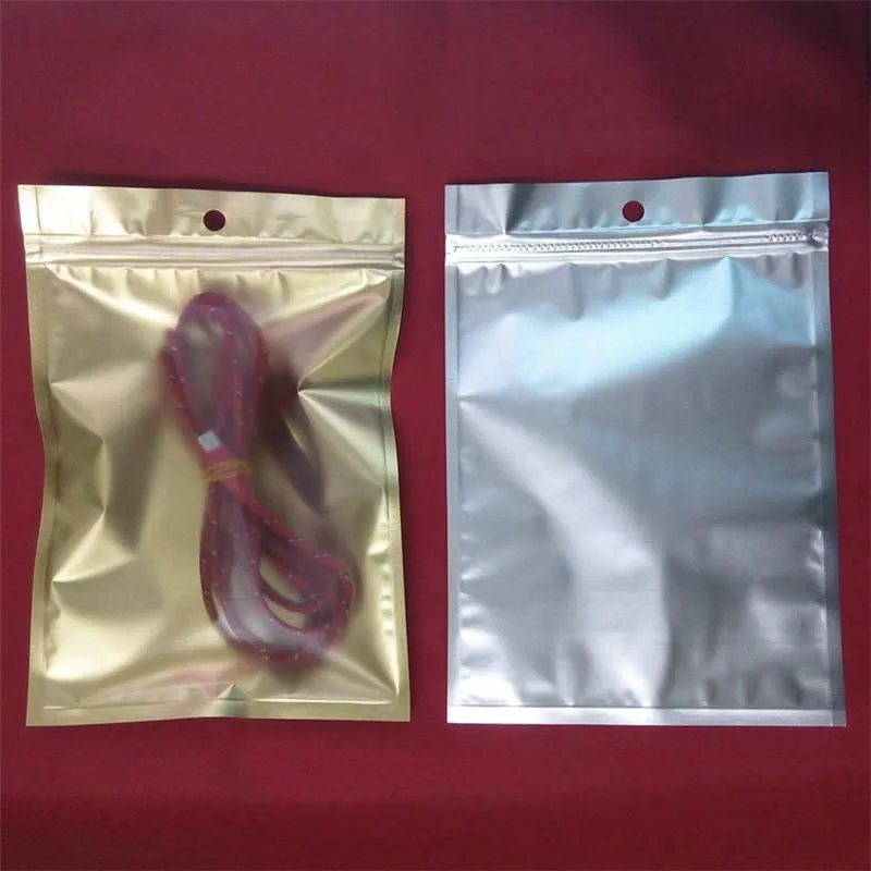 Premium Clear Front Aluminum Foil Bags - Zip Lock Packaging Pouches for ...