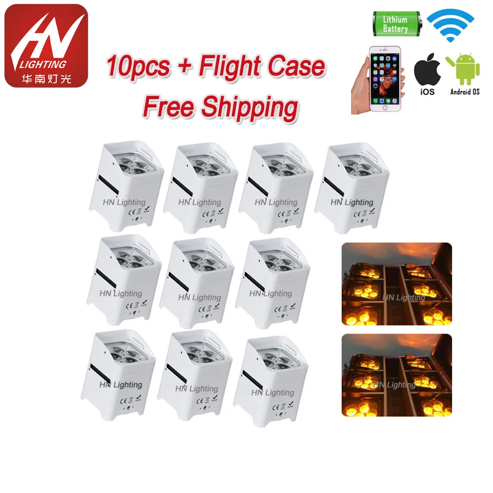 DHgate.com:Smart DJ S4 Par Lights: 10 Pack with Flycase - Wireless ...