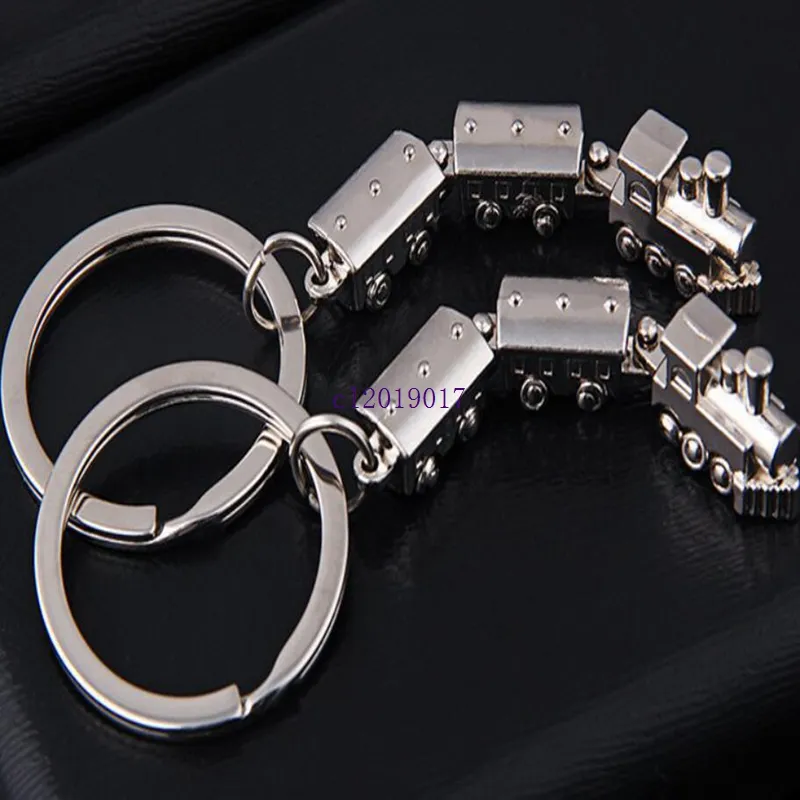Vintage Keychains: 200 Mini Train Keyrings, Zinc Alloy, Silver ...