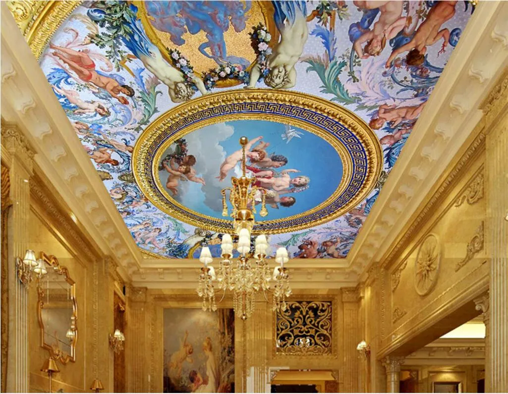 3d mural wallpaper wood fiber non-woven textile smoke proof sound ...