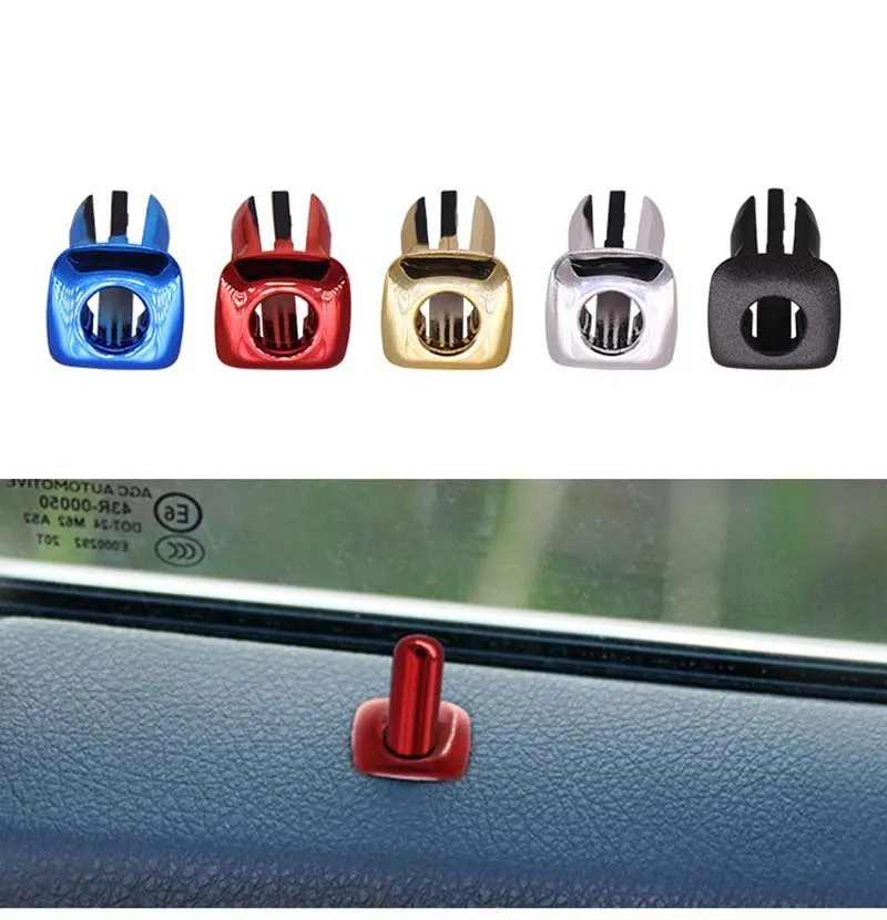 Car Door Lock Switch Cover Set Durable ABS Interlock Button Cap For ...