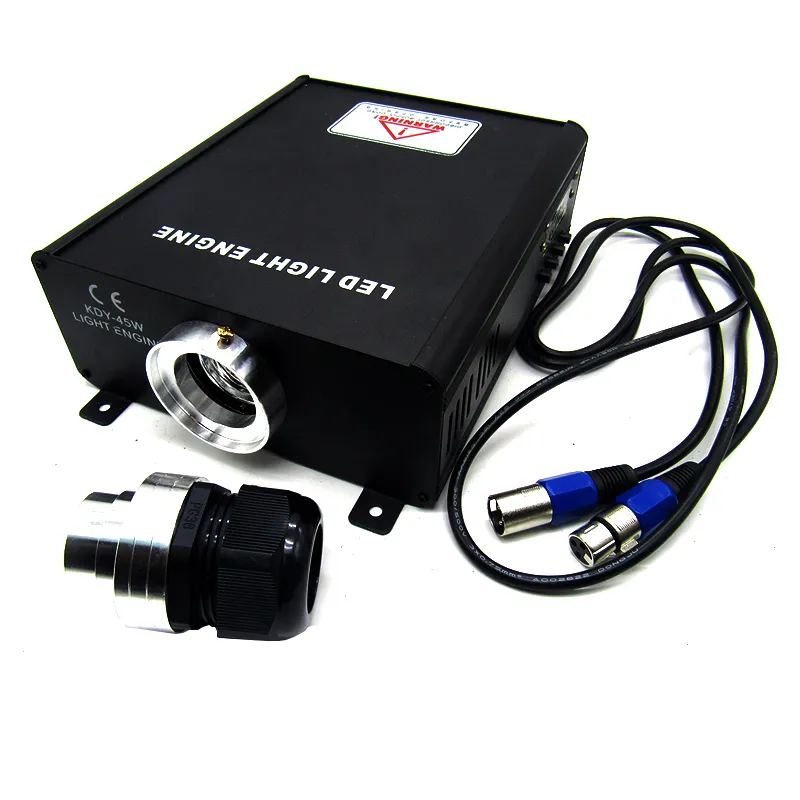 LED Fiber Optic Lights DMX 512 Controlled, 45W LED Light Engine With ...