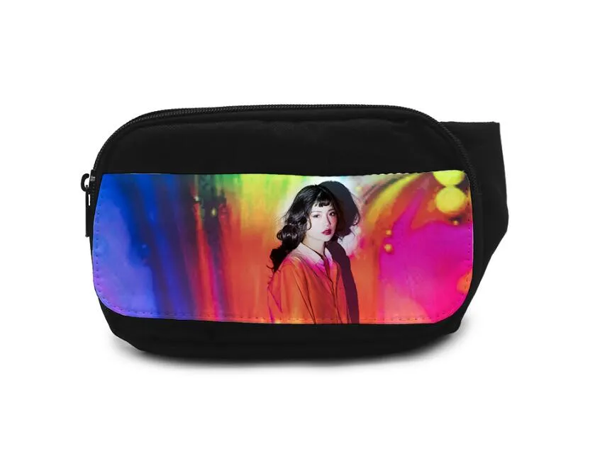 DHL Sublimation Blank Canvas Waist Bag 8.7 × 5.5 in Black Pillow Shape ...