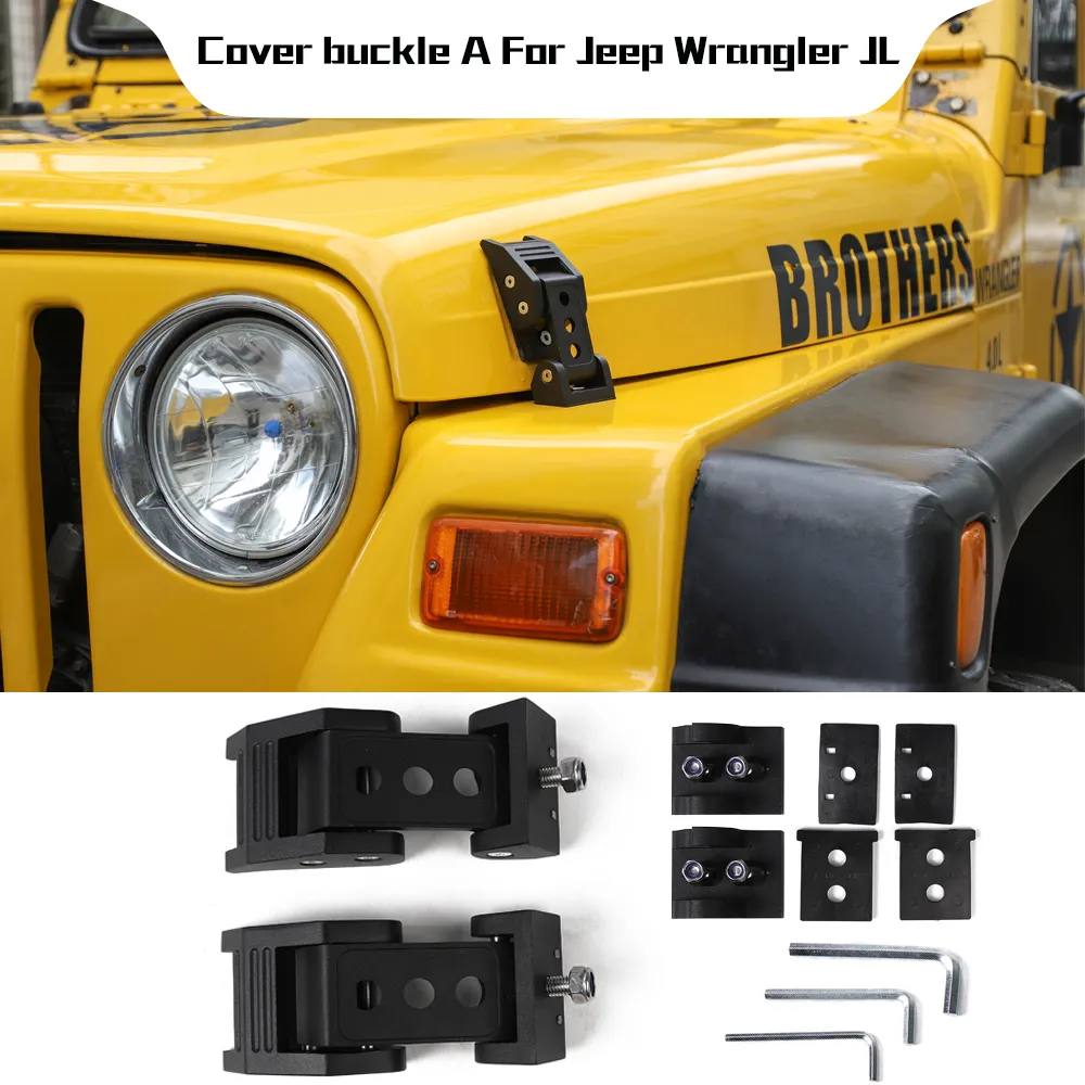 DHgate.com:High-Quality Black Hood Lock Catch Latch Cover for Jeep ...