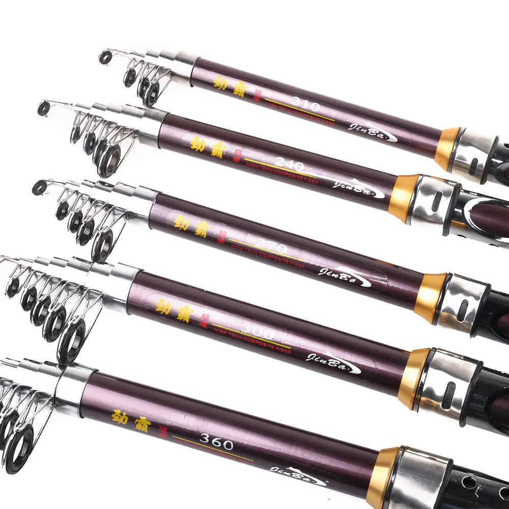 FRP Ultra Light Telescopic compact fishing rod - Available in 2.1m to 3 ...