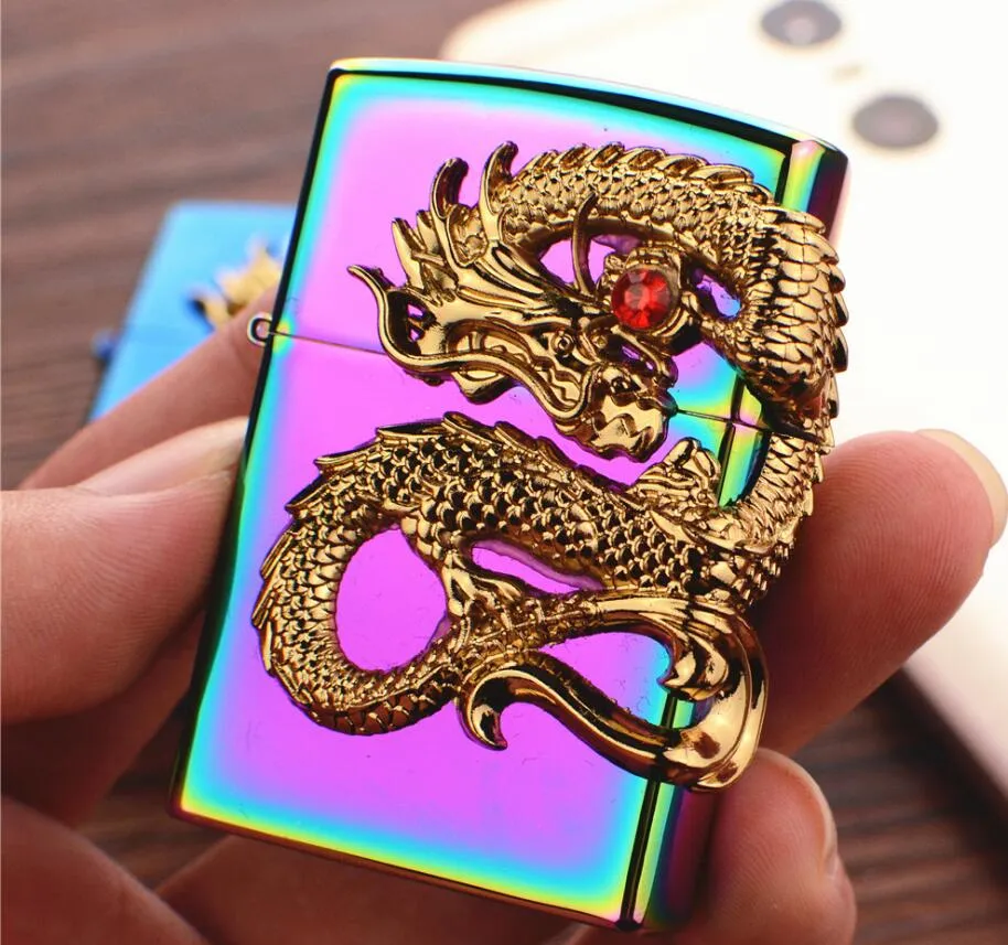 Newest Dragon Metal USB Double Arc Rechargeable Electronic Lighter ...