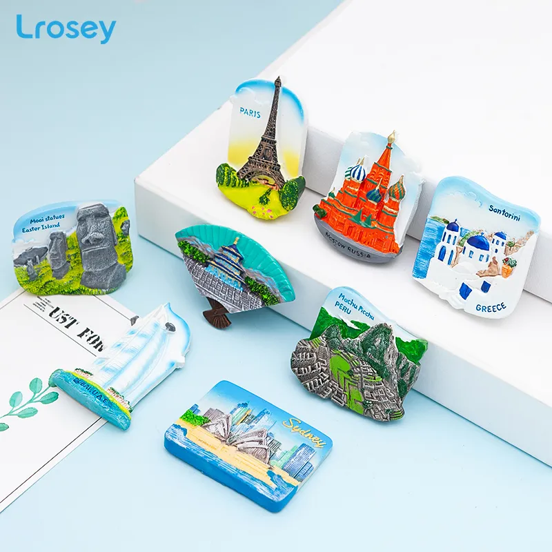 DHgate.com:Resin Fridge Magnets for Home Décor - Greece, Paris, Dubai ...