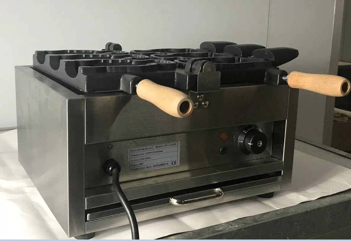 Commercial Ice Cream Maker Machine, Fish Shaped Waffle Cone Maker ...