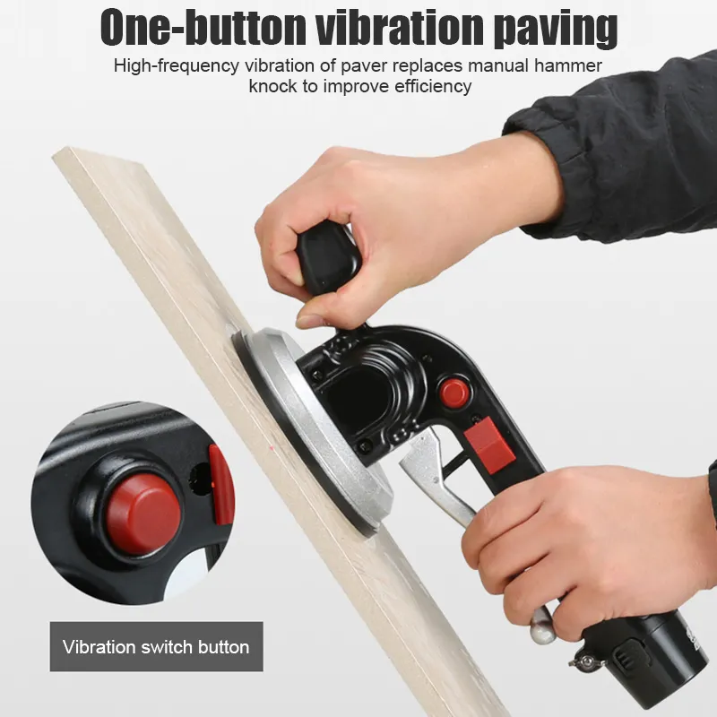 Tile Vibrator Tool, Electric Handheld Leveling Machine For Floor Wall ...