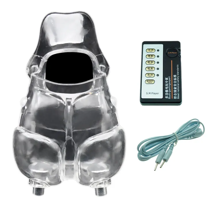 Electric Shock Penis Scrotum Ring Electro Cock Sex Ball Stretcher ...