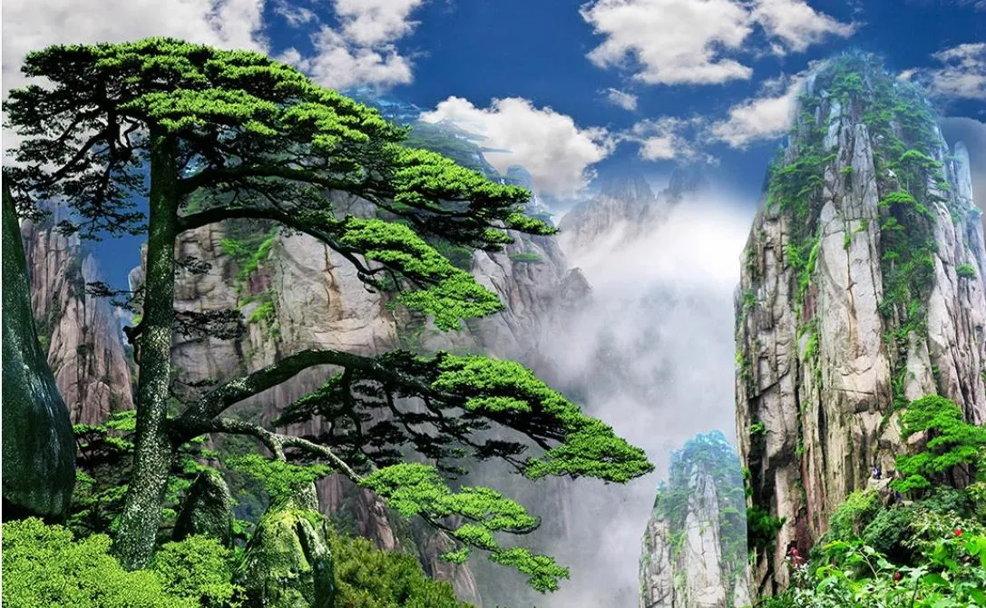 3D Nature Scenery Wallpaper - Living Room Wall Decor, Realistic ...