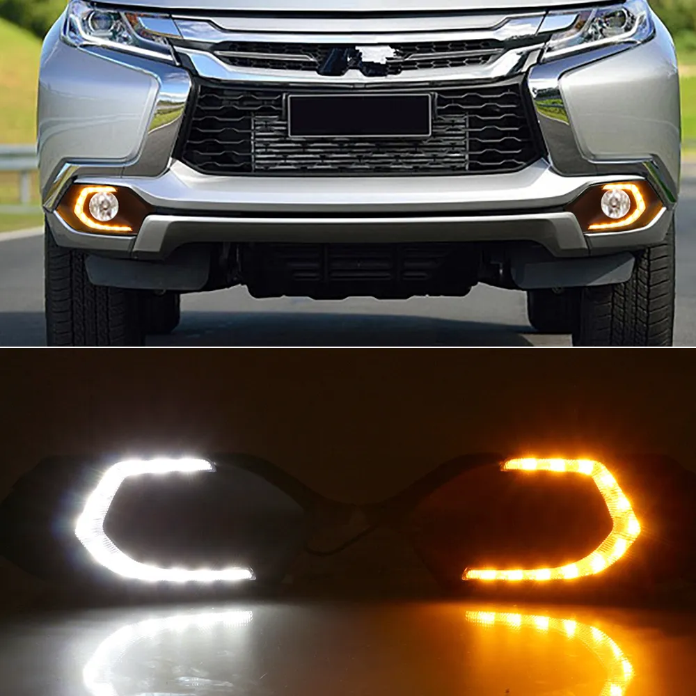 Mitsubishi Pajero Sport 2024 DRL Nebel Lampen Blinde LED Tag Lauflichtkit 2pcs Nebelscheinwerfer