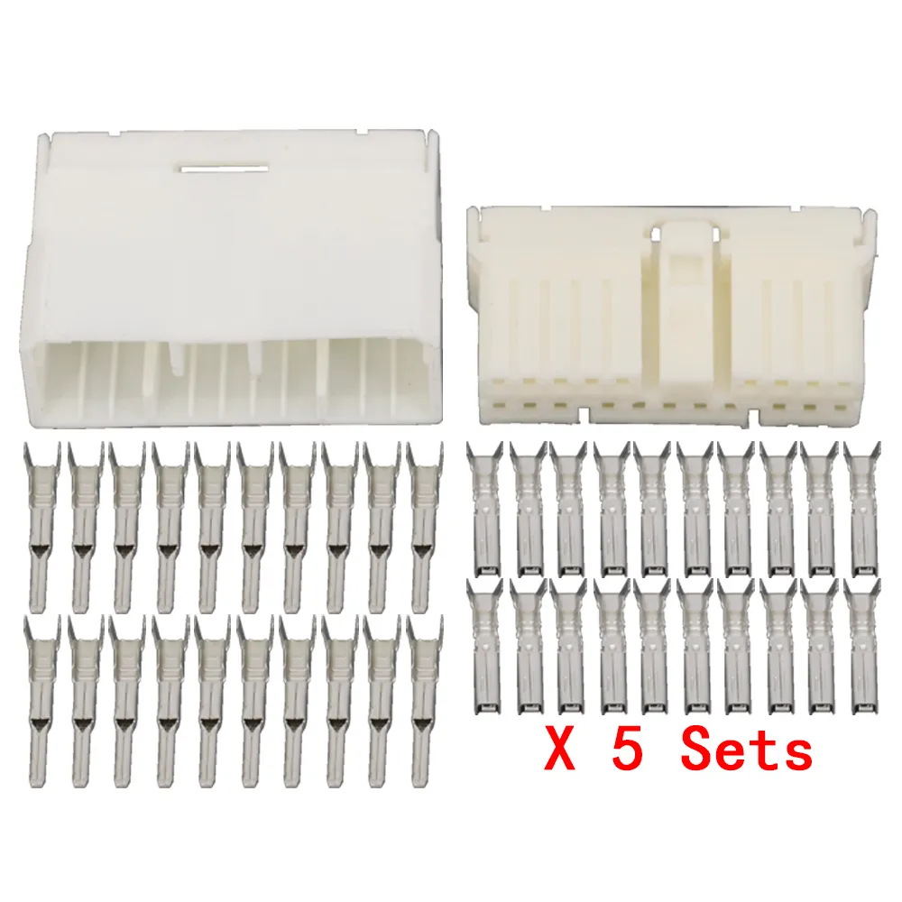 DHgate.com:Glow Plug Connector Set: 5 Sets 20 Pin Male/Female White ...
