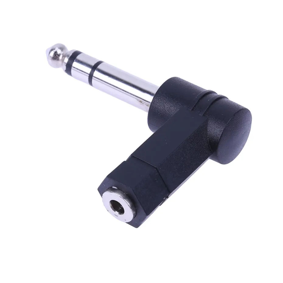 6.35 Mm De Macho A 3.5 Mm Femenino Right Audio Adapter De Audio 90 ...