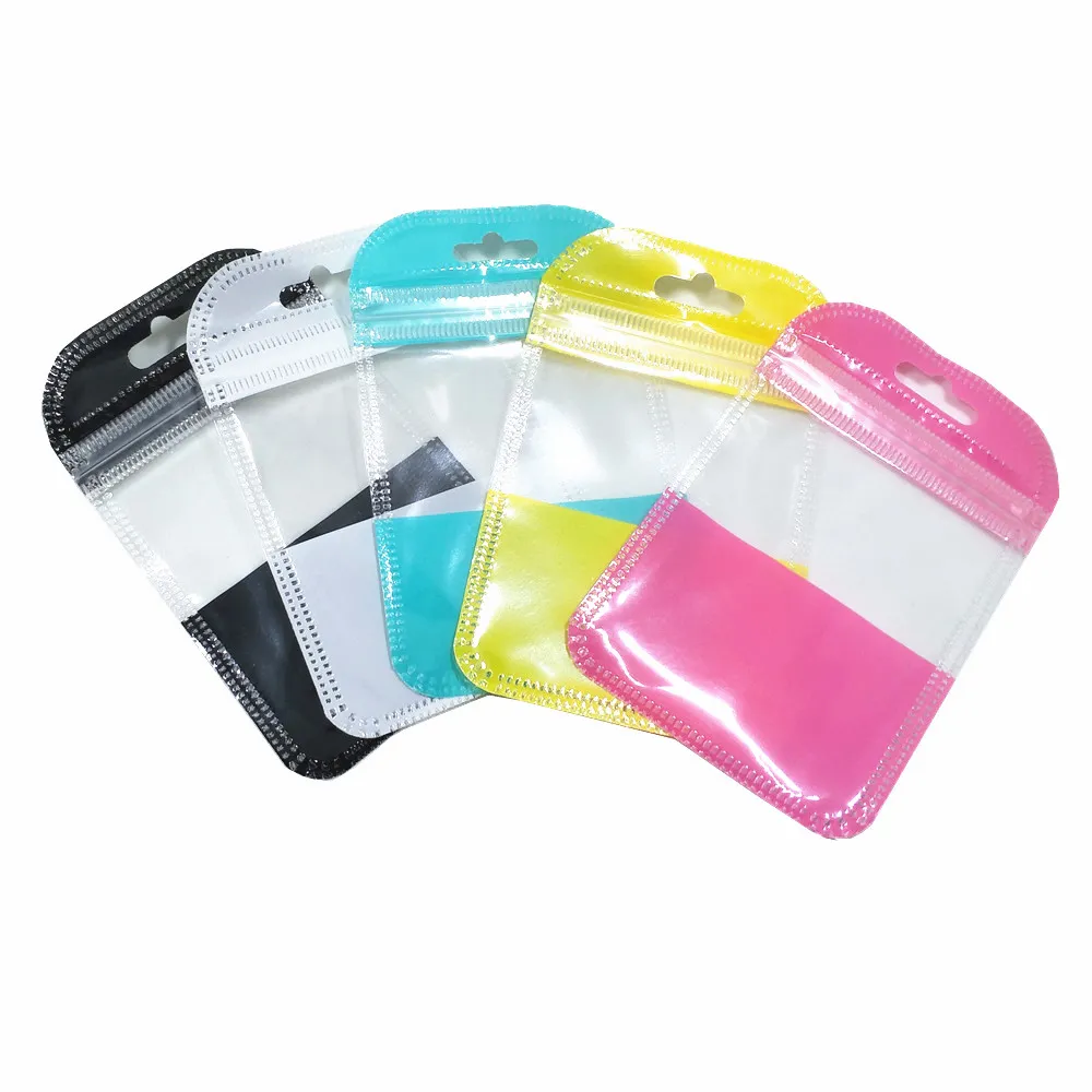 Sacos De Embalagem Com Zíper De Plástico Colorido De 100 Pacote Com ...