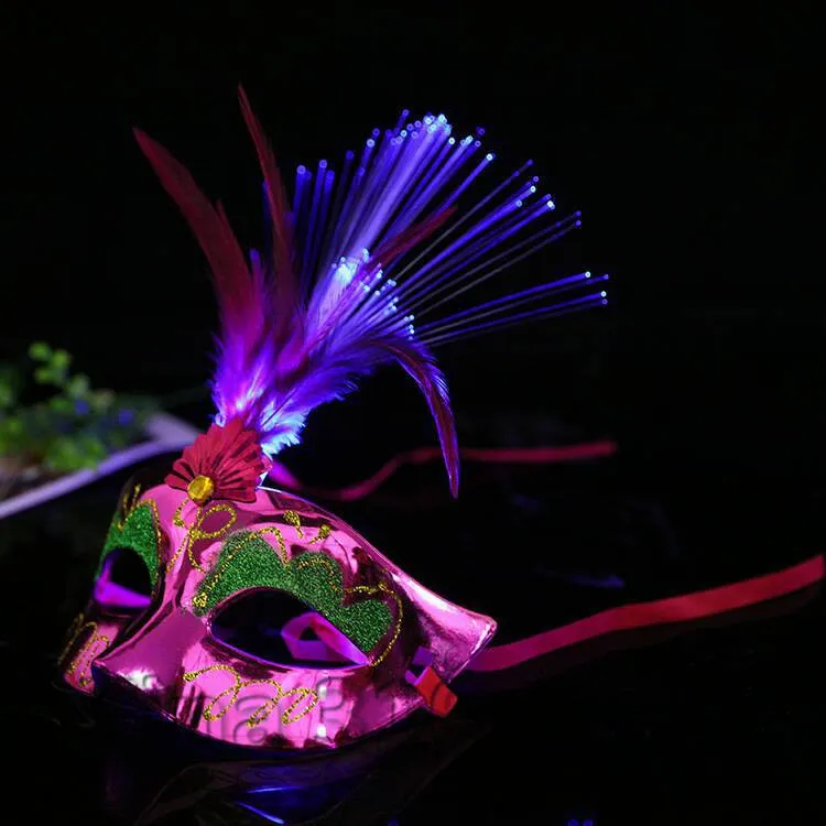 LED Halloween Masquerade Butterfly Mask For Women Princess Style Lady ...
