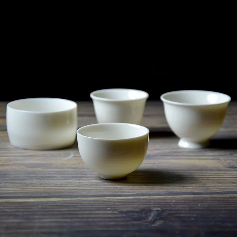 Handmade White Ceramic Tea Master Cup Elegant Tea Bowl For Ceramic ...