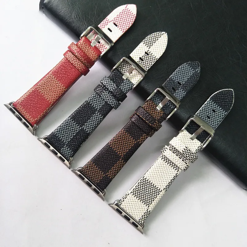 Luxury Leather Watch Band for Apple Watch 42mm with Needle Buckle Clasp ...