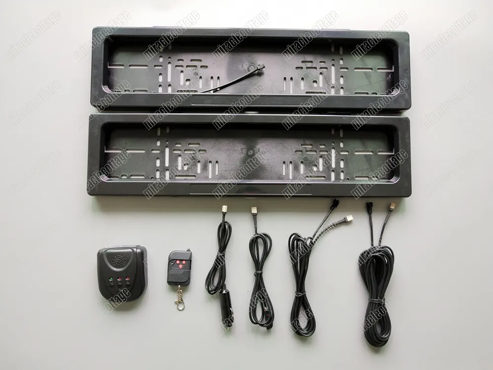 Remote Control Hidden License Plate Frame EU 52x11cm Stealth Shutter ...
