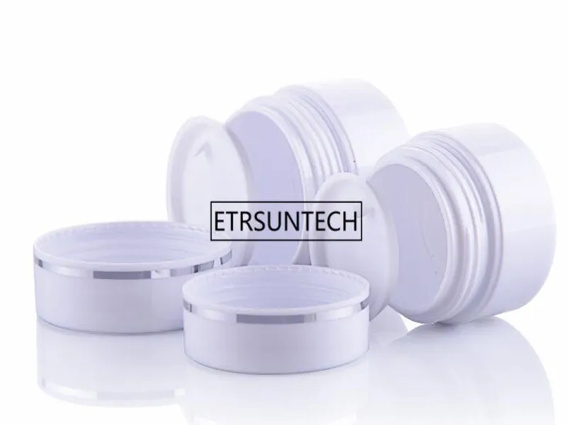 Wholesale 15g 30g White Round Cream Jars, Plastic Containers, Cosmetic ...