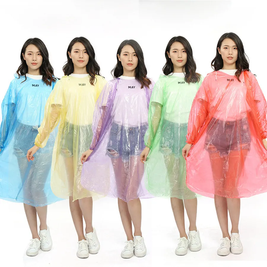 RRA1819 Disposable PE Raincoats Portable Waterproof... From ...